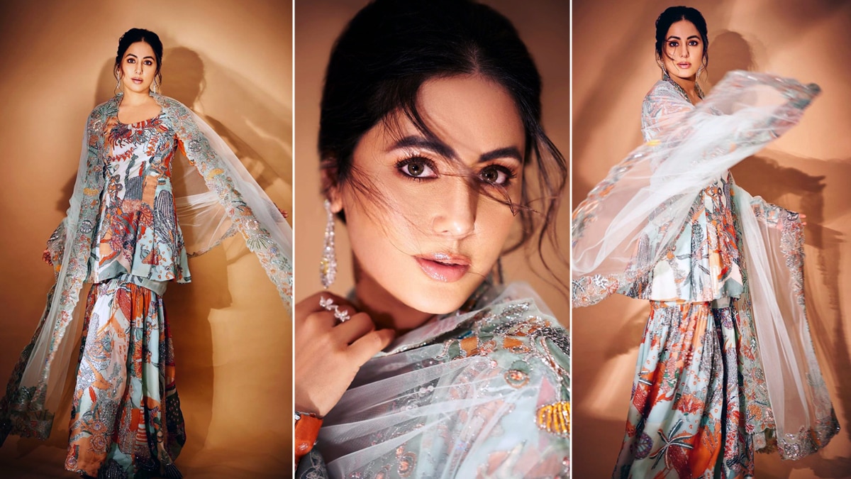 Hina Khan Channelises Her Inner Butterfly as She Flaunts Her Sharara ...