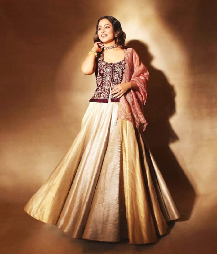 Hina Khan wears a lehenga in new photoshoot see stunning pics