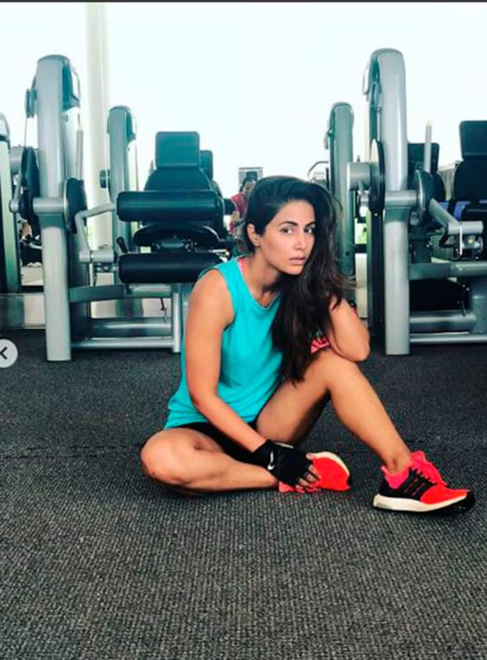 In Pics: Hina Khan's Tough Workout Will Give You Some Major Fitness Goals