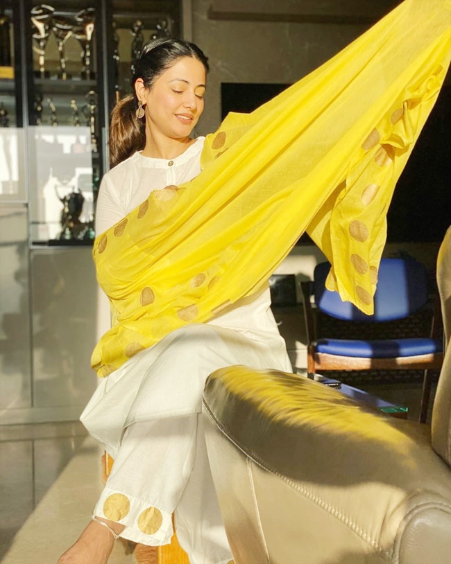 Hina Khan has turned heads with her ethnic avatar