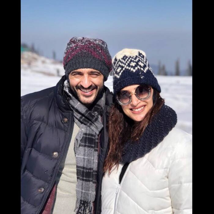 Bigg Boss 11 contestant Hiten Tejwani takes a chilly break with wife ...