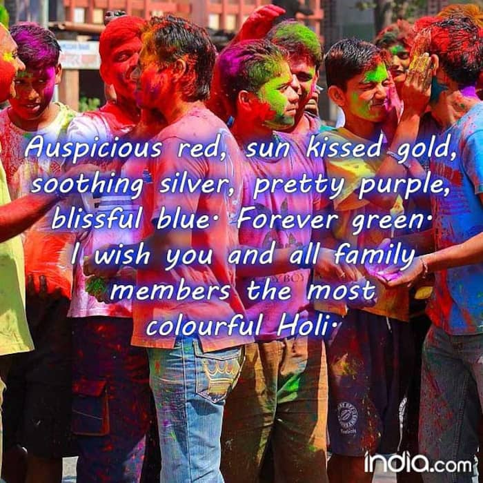 Holi wishes for your family and friends
