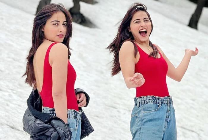 Niyati Fatnani Turns Up The Heat As She Poses in Kashmir’s Snow-Clad Mountains – See Pics