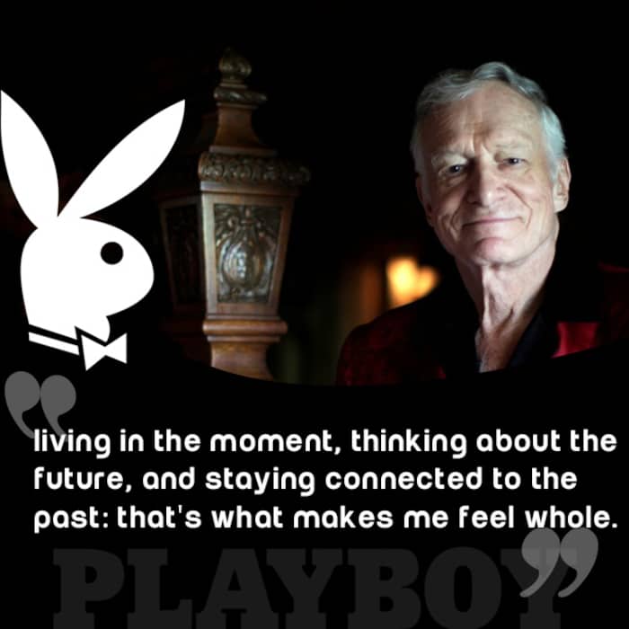 8 inspirational quotes by Playboy Magazine founder Hugh Hefner!
