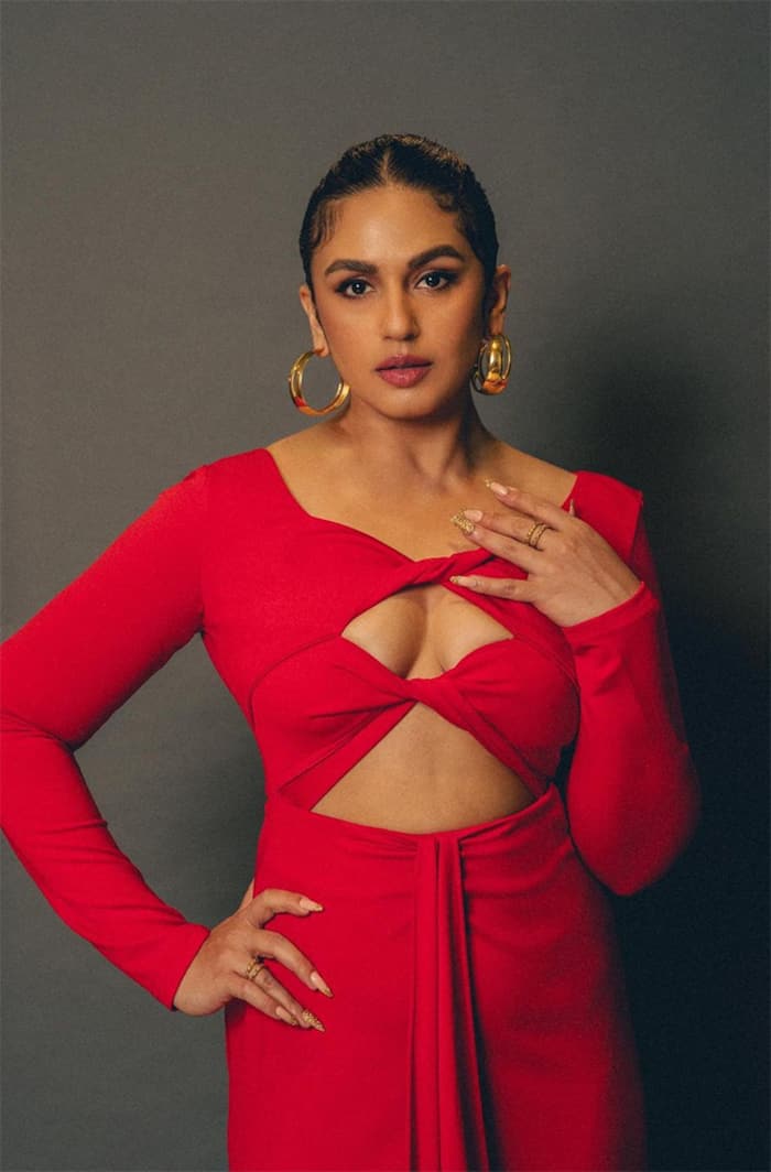 Huma Qureshi Gives The Boldest Red Look in Sexy Dress With Hot Cut-Outs Worth Rs 17K - See Pics