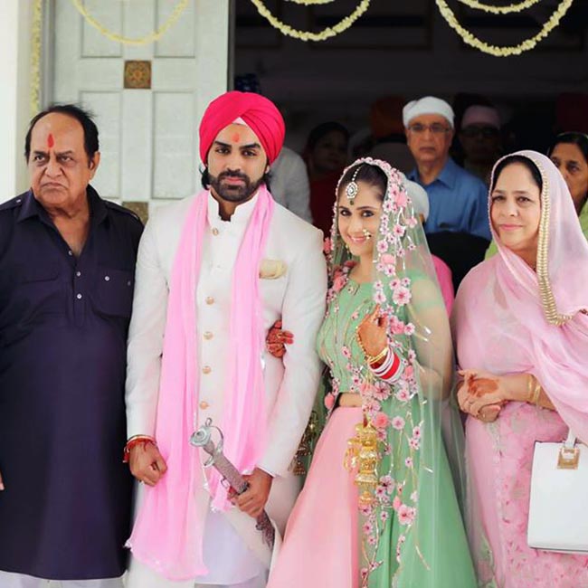 Hunar Hale clicked during her haldi ceremony
