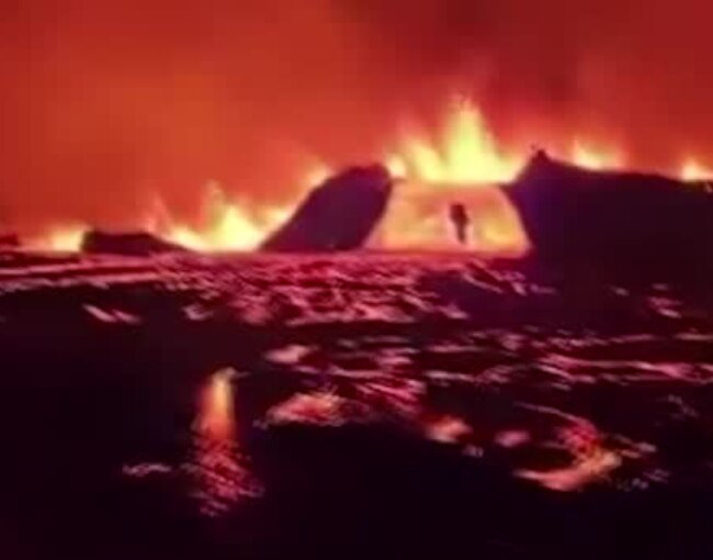 Iceland volcano lava missing town for now, flight impact unlikely