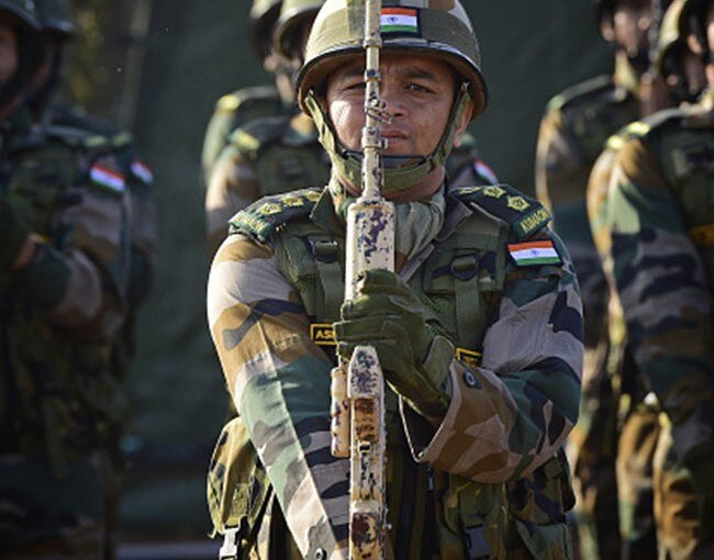 Indian soldier during INDIRA 2016