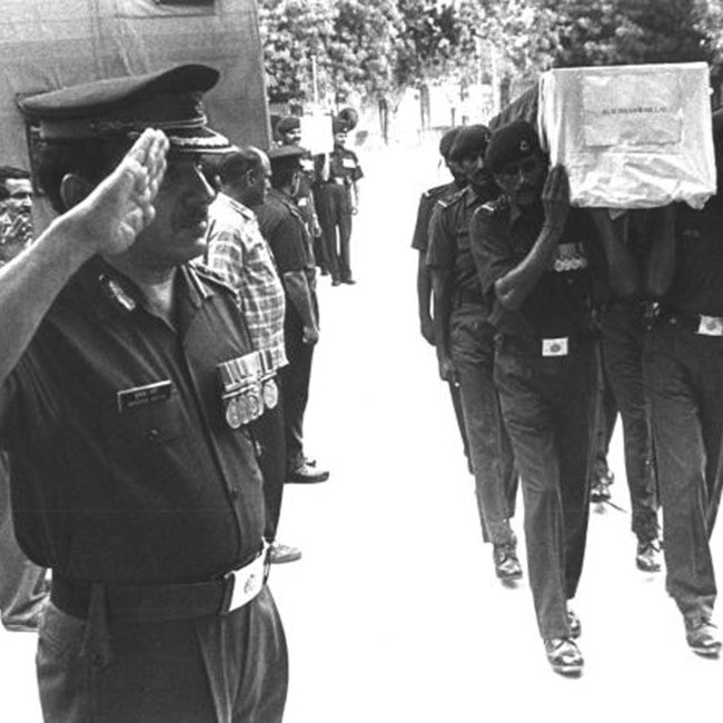 A picture of Indian soldiers during Kargil War 1999