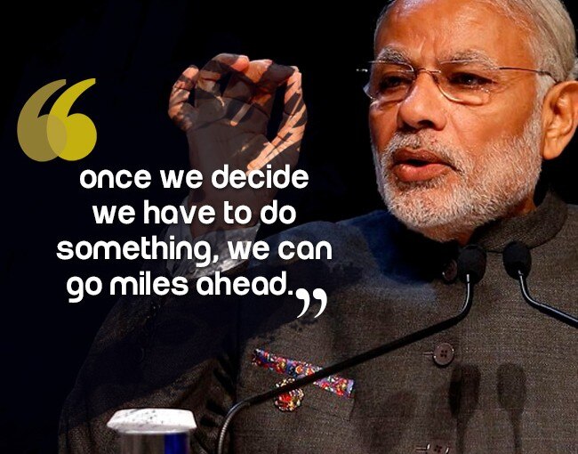 Inpirational quote by Prime Minister Narendra Modi