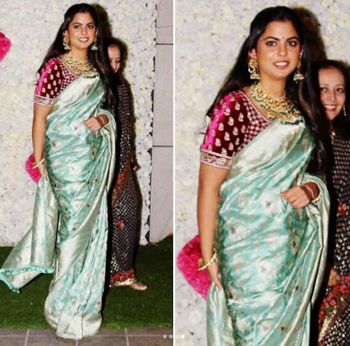 Isha Ambani Wears a Sabyasachi Saree at Ambani's Diwali Bash And Looks ...