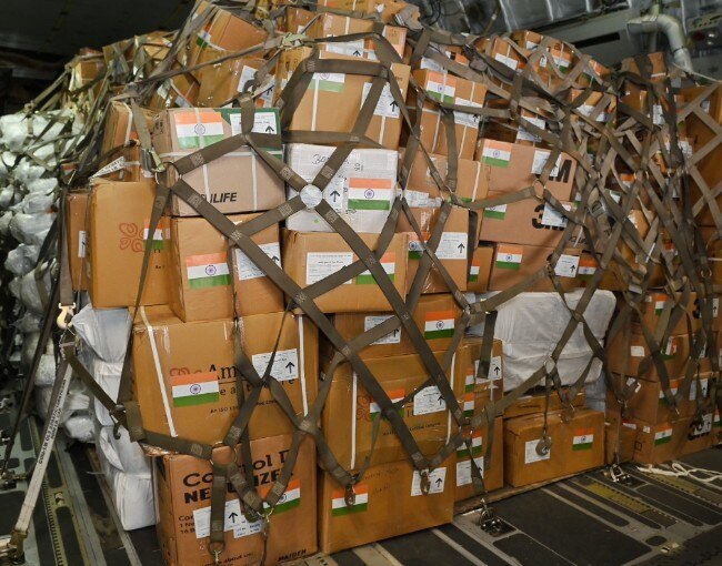 India Sends Humanitarian Aid to Palestine Amid Escalating War - In Pics