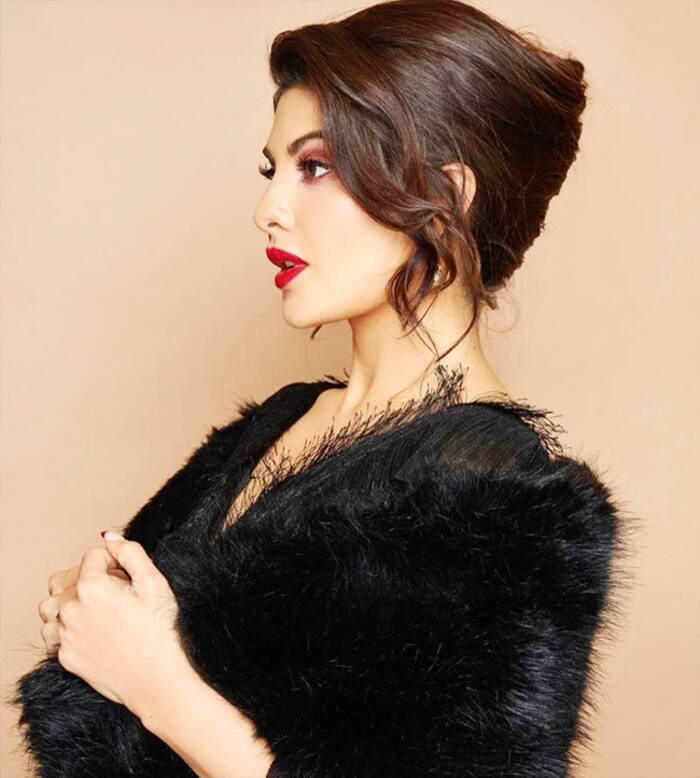 Jacqueline Fernandez black dress look