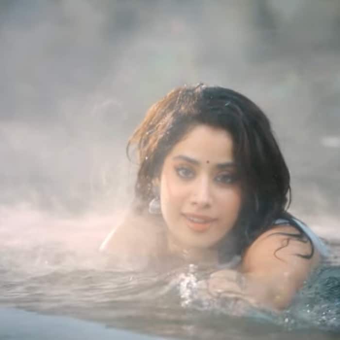 Janhvi Kapoor Looks Like an Apsara in a White Bralette Style Blouse and Dhoti Pants