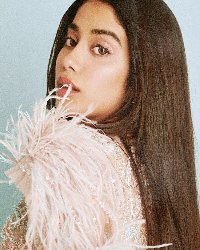 Janhvi Sizzles in Strapless Top With an Oversized Bow And Mini Sequin Skirt