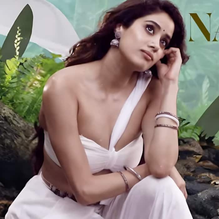 Janhvi Kapoor Looks Like an Apsara in a White Bralette Style Blouse and Dhoti Pants