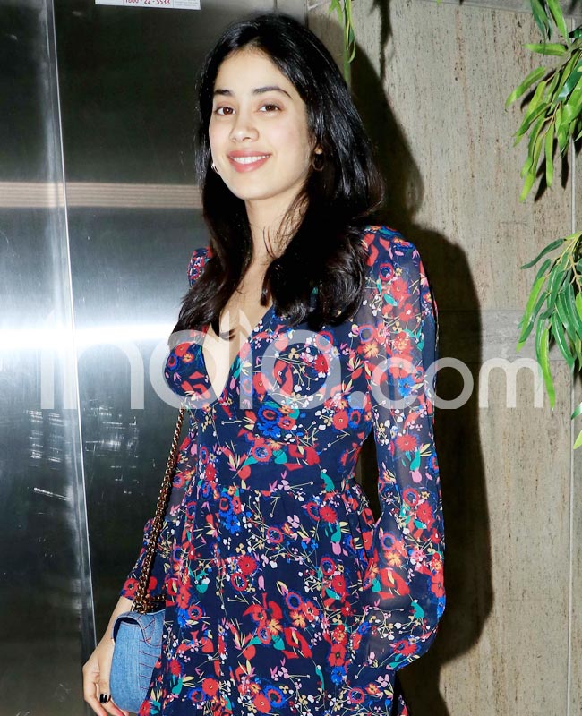 Janhvi had fun at the screening