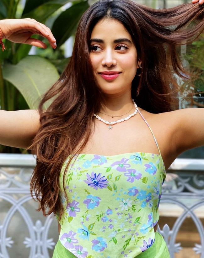Janhvi opts for dewy minimal makeup for her latest photoshoot