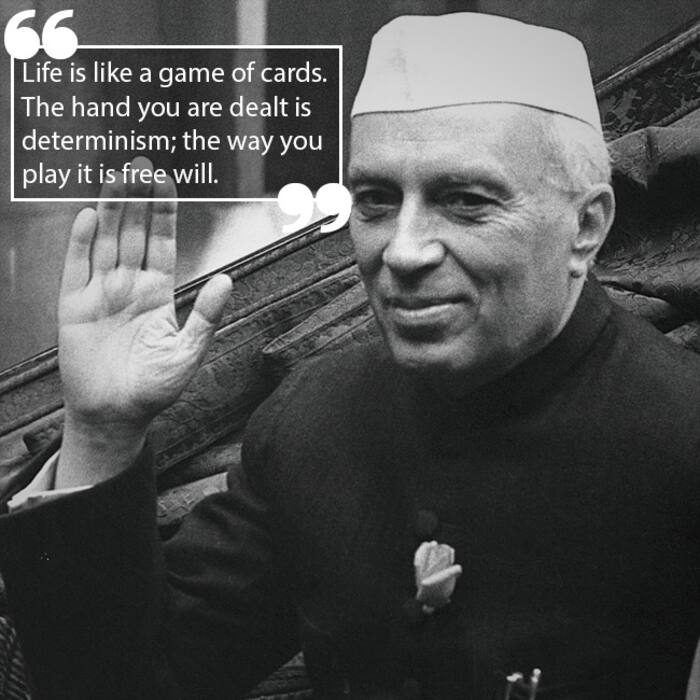 10 inspirational quotes by Jawaharlal Nehru aka Chacha Nehru