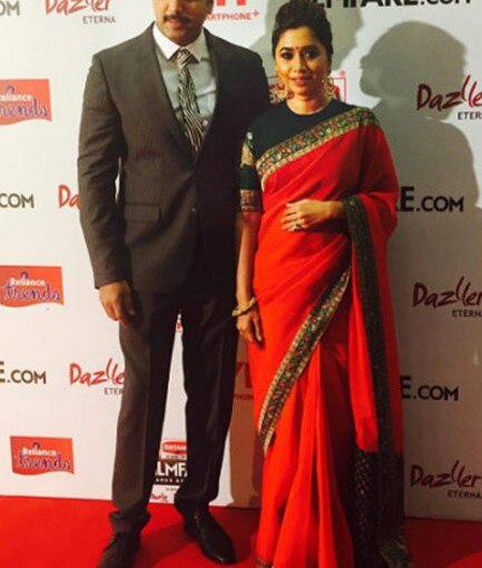 Jayam Ravi walked on red carpet with his wife at 63rd Britannia ...