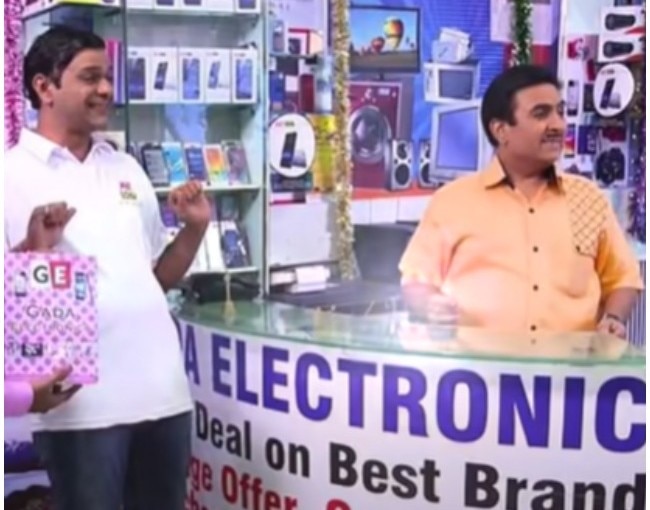 Jethalal's Gada Electronics has real television sets and refrigerators
