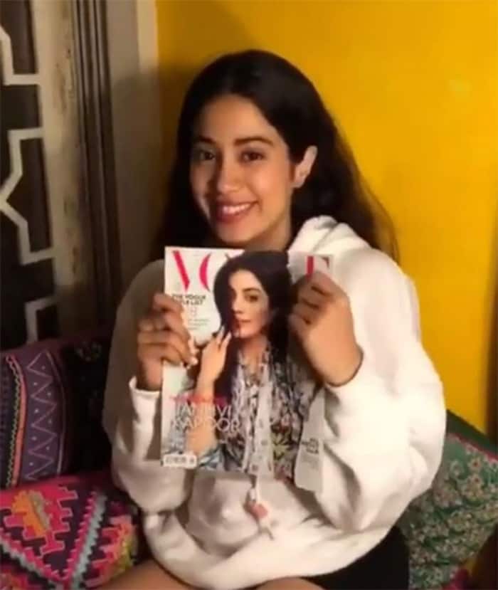 Jhanvi Kapoor during the Vogue magazine shoot