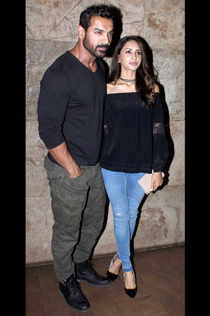 Spotted! John Abraham attends special screening of ‘Dishoom’ with wife ...