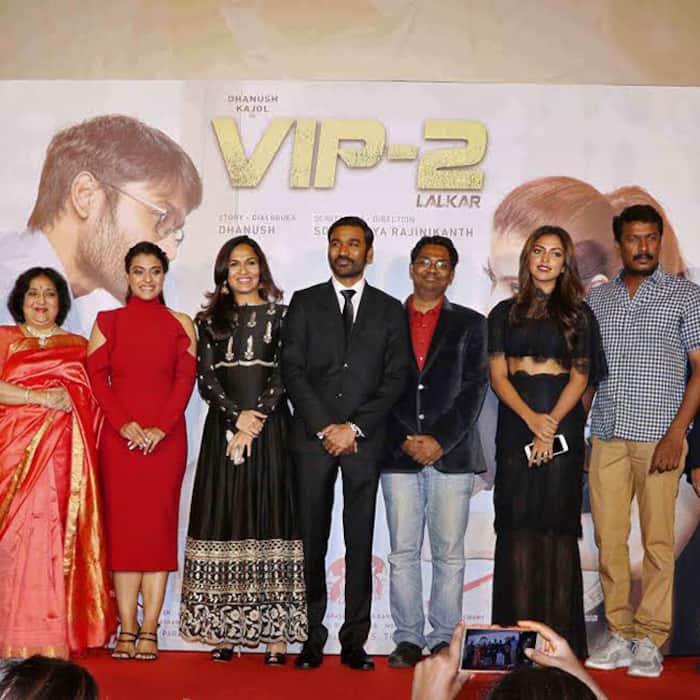 PICS: Kajol spills glamour during the trailer launch of VIP 2 with Dhanush