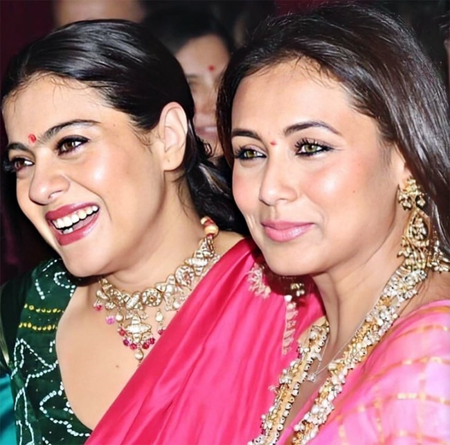 Kajol And Rani Mukerjee Gives Sister Twinning Goals in Pink Saree