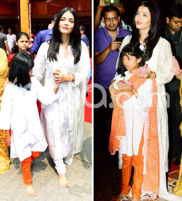 Kajol and Rani Mukerji at Durga Puja