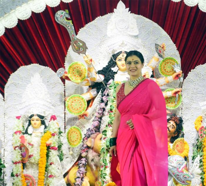 Kajol Shows How to go Simple Yet Festive in a Basic Pink Saree | Check ...