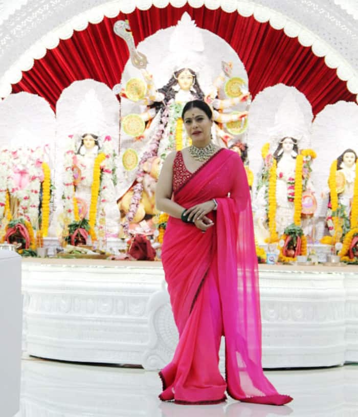 Kajol Shows How to go Simple Yet Festive in a Basic Pink Saree | Check ...