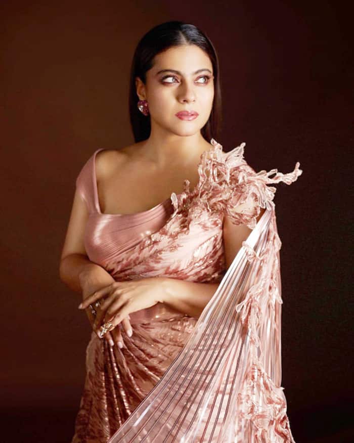 Kajol Raises Fashion Bar in Stunning Sequined Saree-Gown And Minimal ...