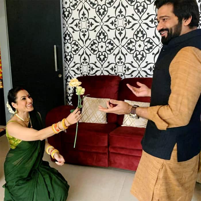Kamya Panjabi Looks All Amazing as She Surprises Husband Shalabh Dang ...