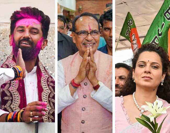 Kangana Rananut to Chirag Paswan: See Pics of Politicians Celebrating ...
