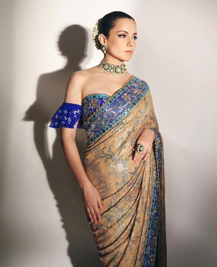Kangana Ranaut Looks No Less Than a 'Chandramukhi' in Sequin Saree With ...