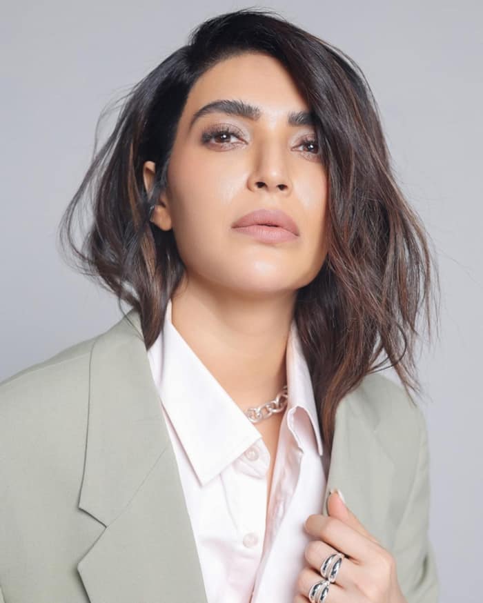 Karishma Tanna Exudes Boss Lady Vibes in Grey Power Suit - PICS