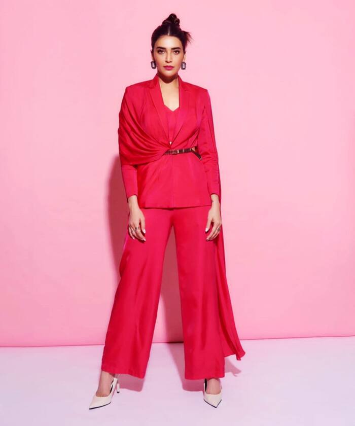 Karishma Tanna Shows How to Wear Red Head-to-Toe in Summers And Look ...