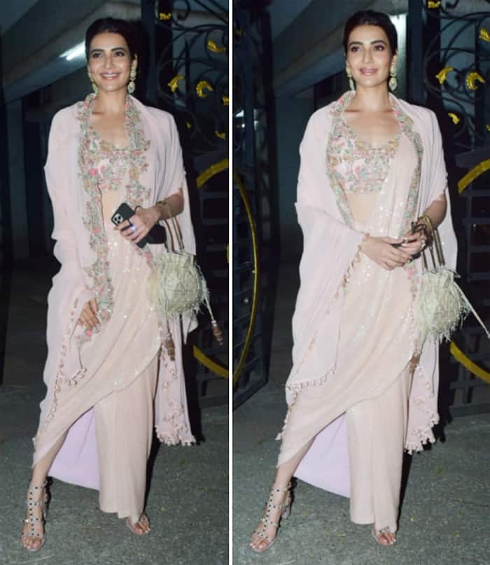 Karishma Tanna Stuns In A Blush Pink-Peach Outfit At Bunty Sachdeva’s ...