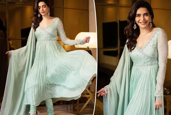 Karishma Tanna Dazzles in Ethnic Anarkali Dress, See Viral Photos