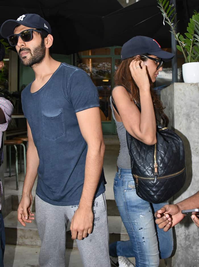 PICS: Kartik Aaryan enjoys a lunch date with rumoured girlfriend Dimple ...