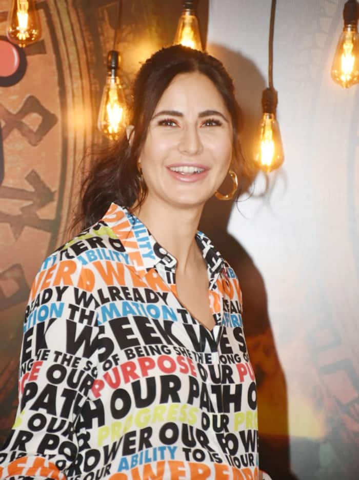 Katrina Kaif Looks Uber Cool in Printed Shirt And Yellow Trousers For ...