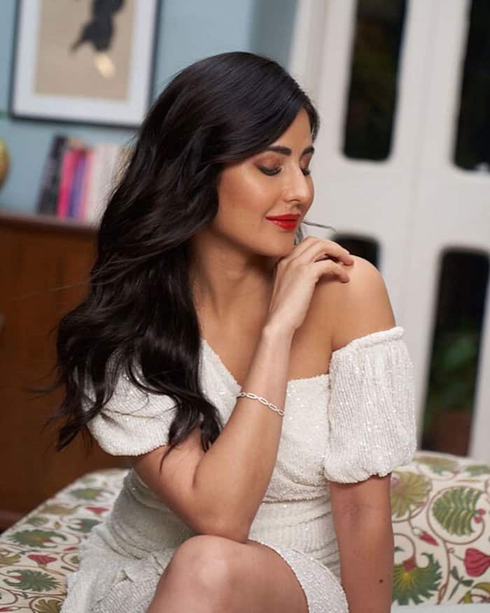 Katrina Kaif Looks Like Modern-Day Angel in White Sequin One-Shoulder ...