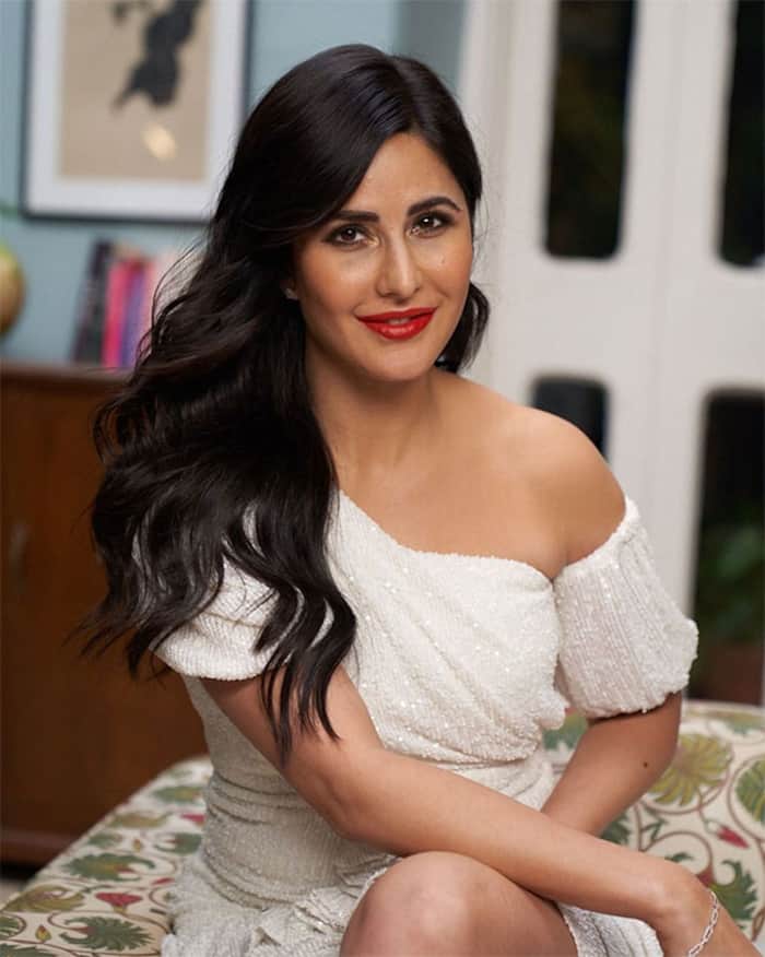 Katrina Kaif Looks Like Modern-Day Angel in White Sequin One-Shoulder ...