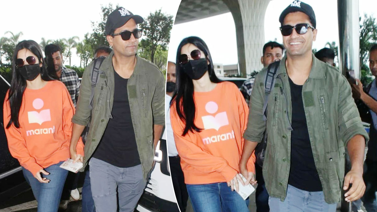 Katrina Kaif-Vicky Kaushal Walk Hand-In-Hand At Airport As The Couple ...