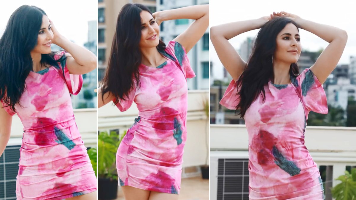 Katrina Kaif in Pink Tie-Dye T-Shirt Flaunts Her Hourglass Figure| See Pics