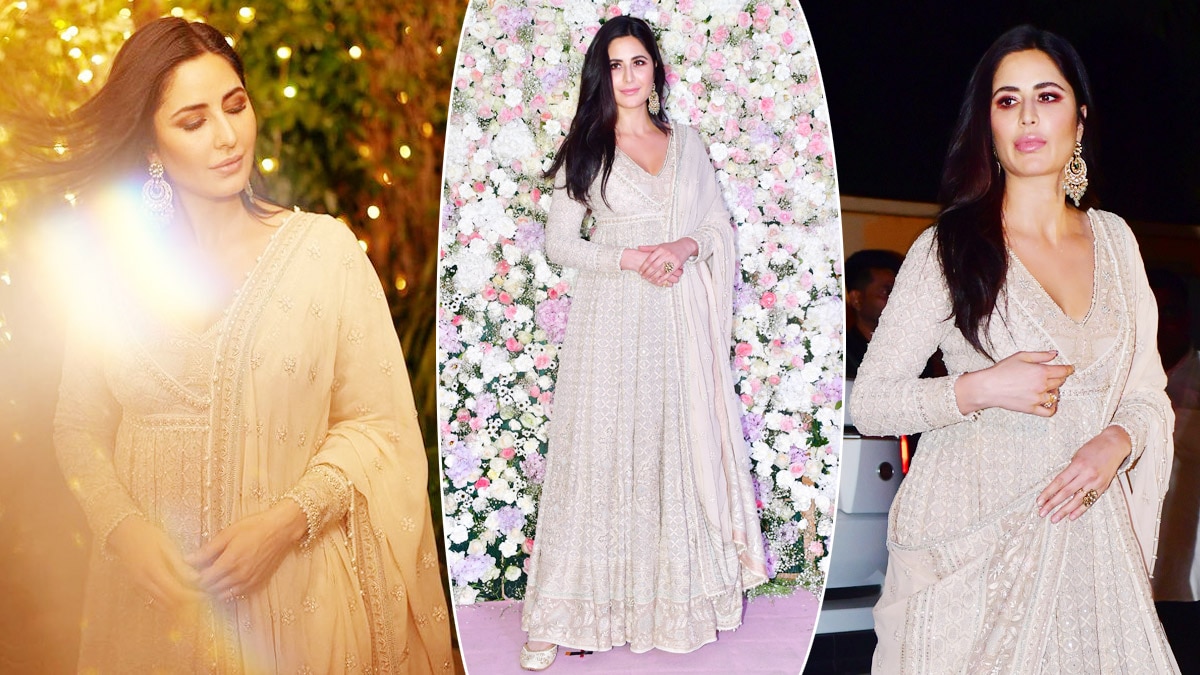 Katrina Kaif Arrives at Arpita Khan’s Eid Party in Gorgeous Pink ...