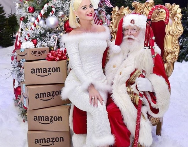 Katy Perry With Santa