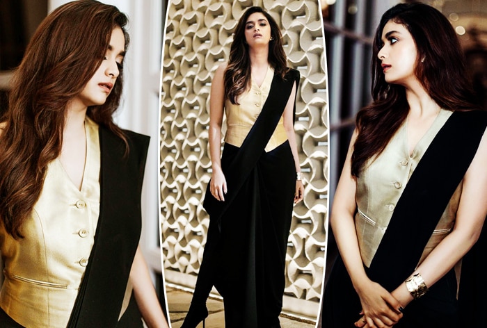 Keerthy Suresh Rocks a Sexy Fusion Look in a Hot Black Saree With a ...