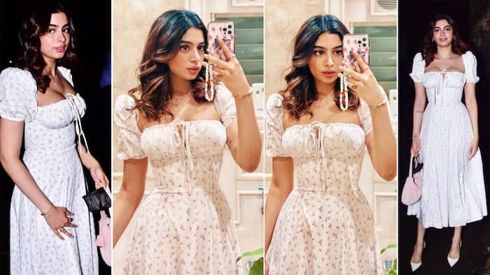 Khushi Kapoor Looks Chic in a Floral Dress